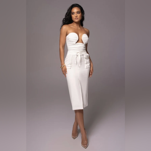 JLUXLABEL | Skirts | 3 Nwt Jluxlabel Riviera Linen Skirt In White ...